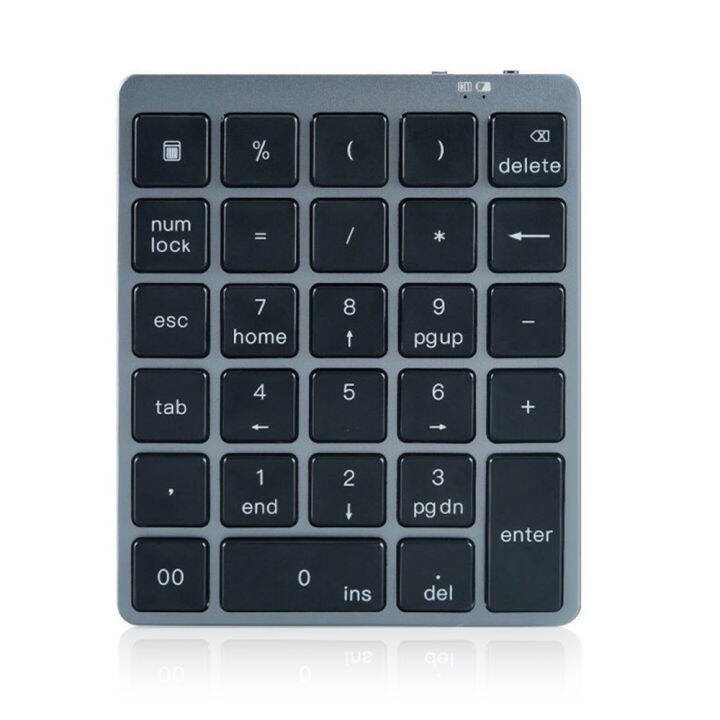 28 Keys Wireless BT Numeric Keyboard Portable Financial Accounting ...