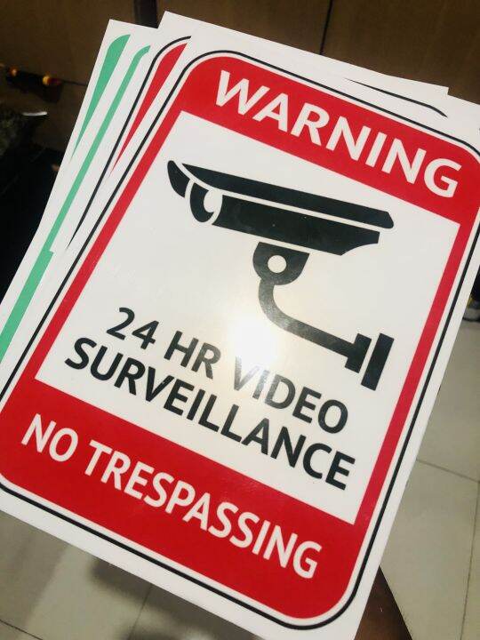 SINTRA BOARD CCTV warning sign (indoor/outdoor) | Lazada PH