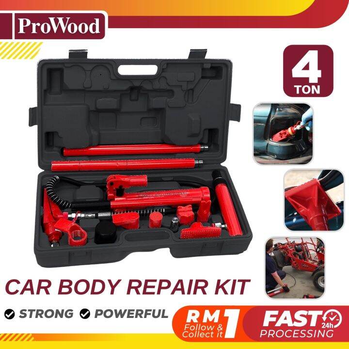 1 Set 4 Ton Car Body Repair Kit Jack Kit Power Jack Body Power Repair ...