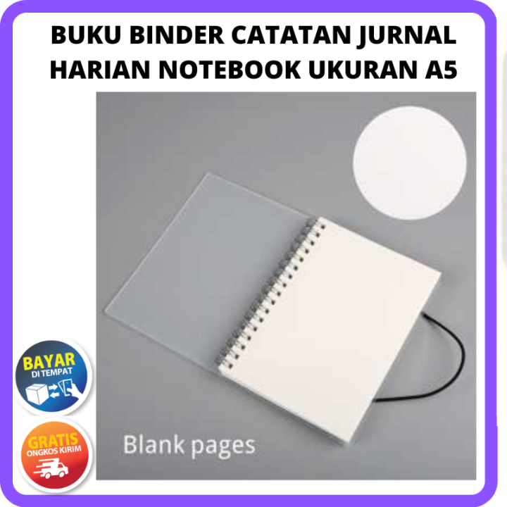 Buku Binder Catatan Jurnal Harian Notebook Ukuran A5 / Binder Note ...