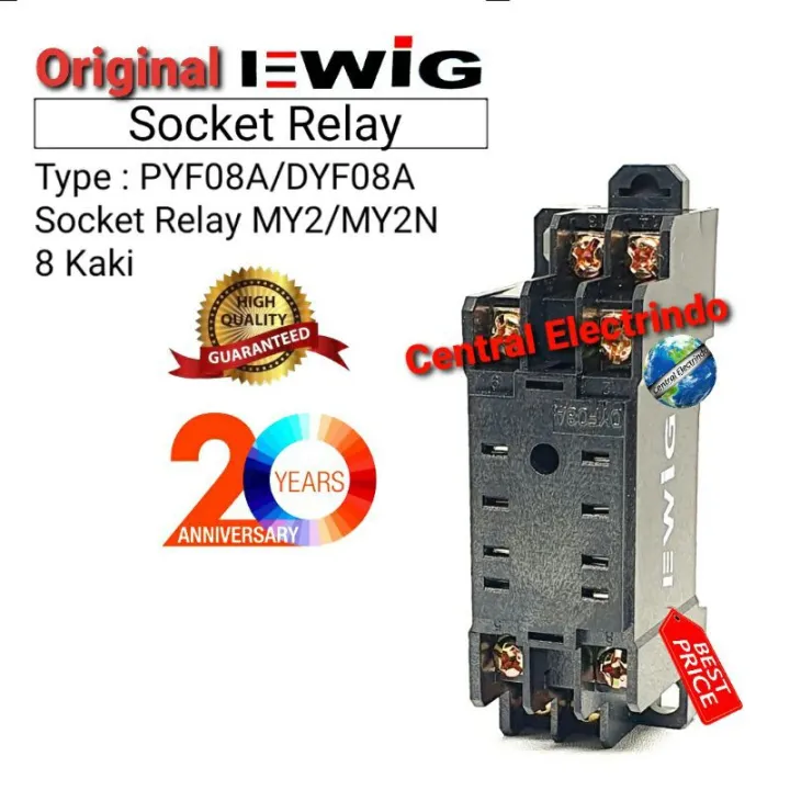 Socket Relay EWIG MY2/MY2N/H3Y PYF08A 8Pin. | Lazada Indonesia