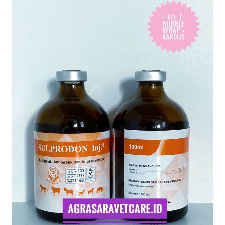 SULPRODON INJ. 100 ML - MIRIP SEPERTI SULPIDON SANBE MIRIP ANALDON ...
