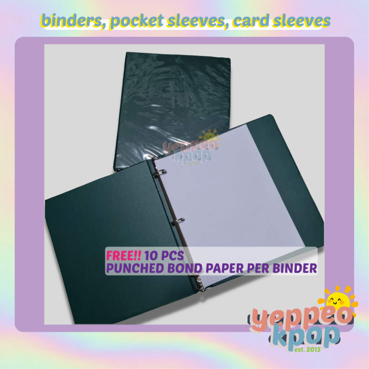 3-ring binder w/ FREE SHORT BOND PAPER kpop collection stationary A4 ...