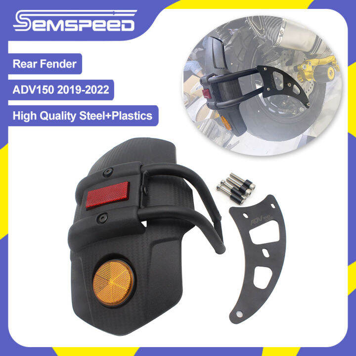 SEMSPEED Rear Fender Mudguard Mud Tire Wheel Splash Guard Cover Mudflap For Honda ADV 150 ADV150 ...