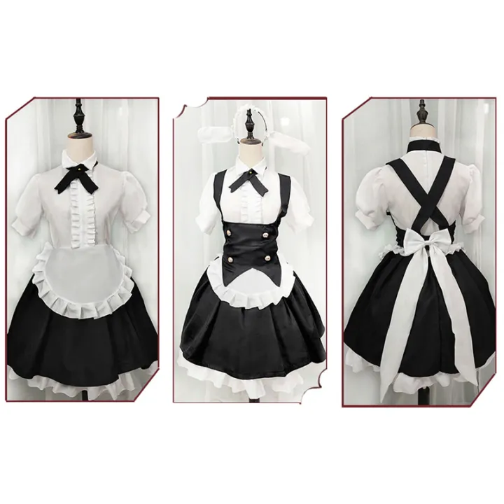 WXGR Lolita Dress Bunny Girl Senpai No Yume Wo Minai Cosplay Headband Collar Costume | Lazada PH