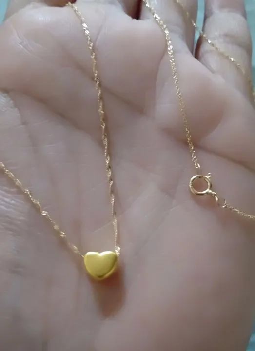 24K Hongkong Gold Pendant and 18K Saudi Gold Necklace | Lazada PH