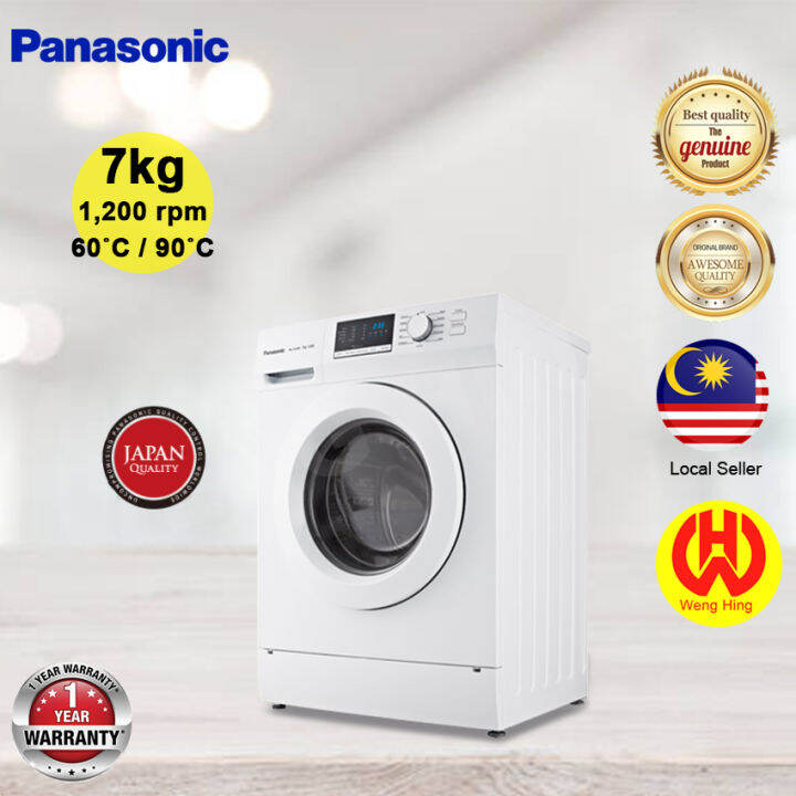 Panasonic 7KG Tub Clean Quick Laundry Front Load Washer NA-127XB1WMY | Lazada