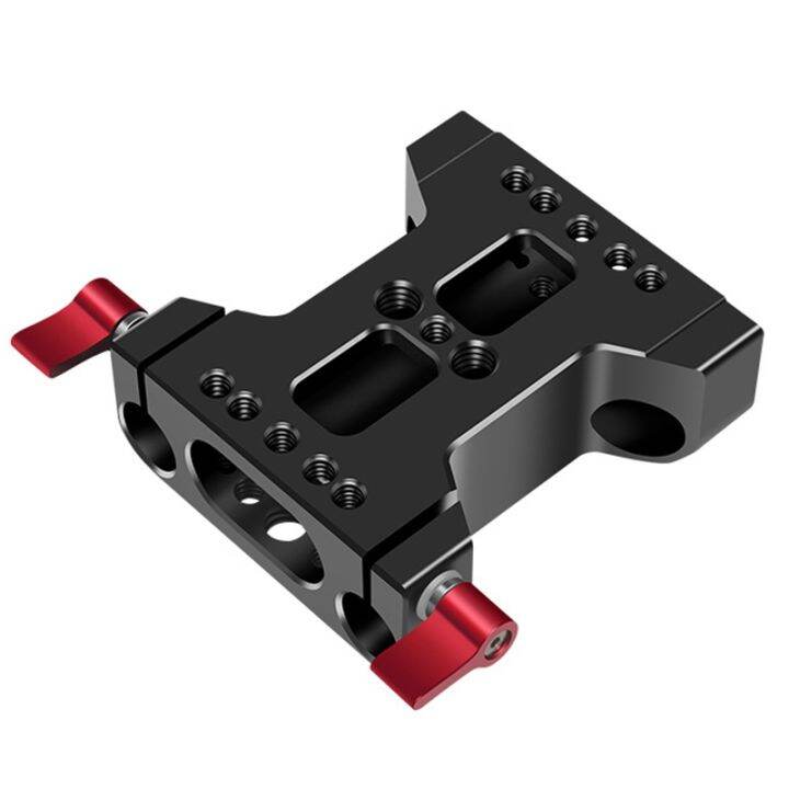 Multifunction Camera Base Plate with 15Mm Rod Rail Clamp for Dslr ...