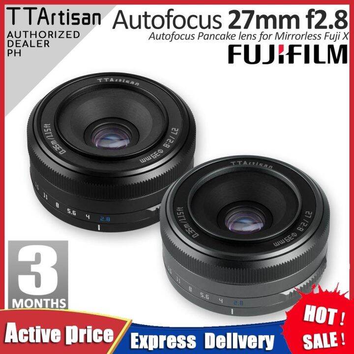 [OFFICIAL PH] TTARTISAN 27mm F2.8 XF Autofocus Pancake Lens STM Fujifilm Fuji TT ARTISANS MVP ...