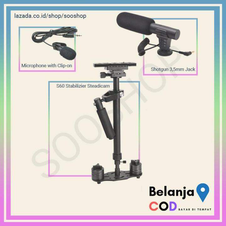 Paket Perlengkapan Kamera / Rig / Gimbal / Stabilizer S60 Steadycam ...