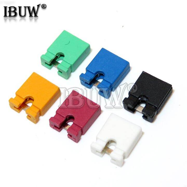 100pcs Pitch 2 54mm Pin Header Jumper Shorted Cap And Headers And Wire