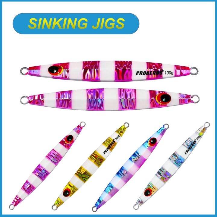 【COD】 60g-100g Sinking Jigs Deep Sea Fish Lure Hard Bait Long-Range Simulation Fake | Lazada PH