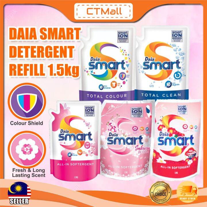 DAIA Smart Concentrated Liquid Detergent Refill 1.5kg | Lazada