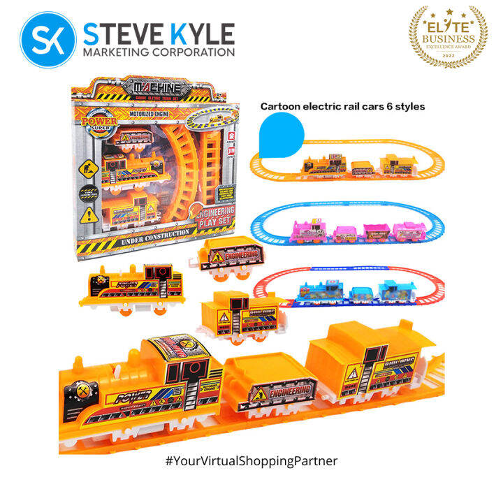 Plastic Electric Train Set for Kids with Track Set Battery Operated ...