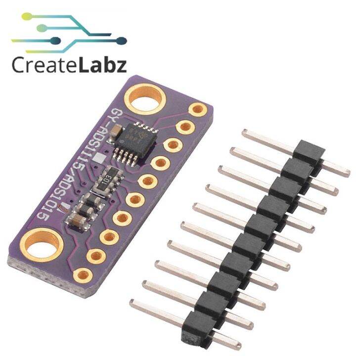 ADS1015 12-bit 4-channel Analog-to-Digital converter ADC module, I2C ...