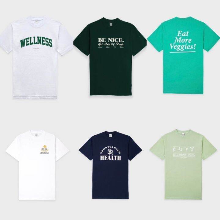 เสื้อยืดพิมพ์ลายพรีเมี่ยม พร้อมส่ง sporty and Rich Tee (สอบถามไซส์ก่อน ...