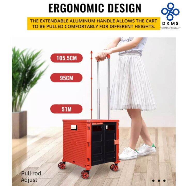 Multi-Purposes Foldable Flexible Durable Shopping Box Trolley ...
