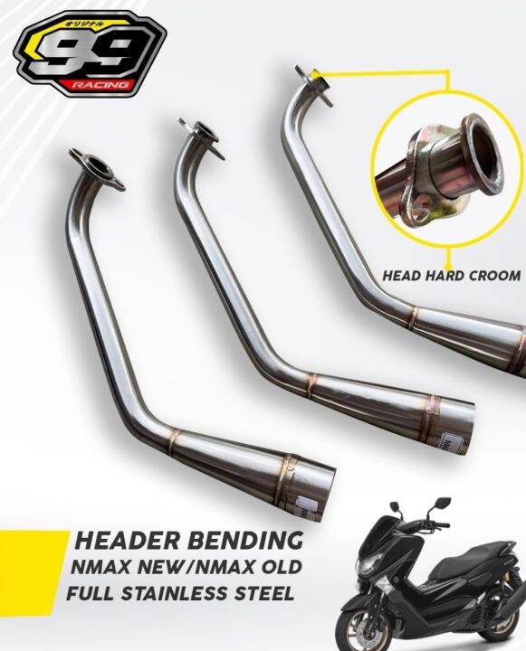 Header Leheran Pipa Knalpot Nmax New Nmax Old Bending Full Stainless ...