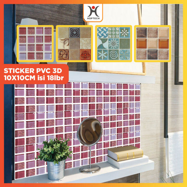 Wallpaper Dinding 3D / Wall Sticker Waterproof Kamar Mandi Toilet ...