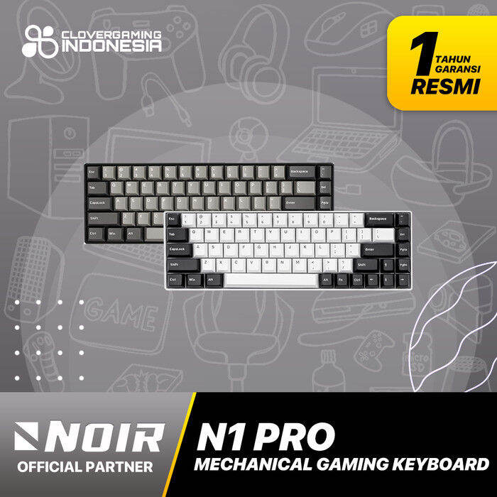Noir N1 Pro Mechanical Gaming Keyboard Wireless Bluetooth Hotswappable | Lazada Indonesia