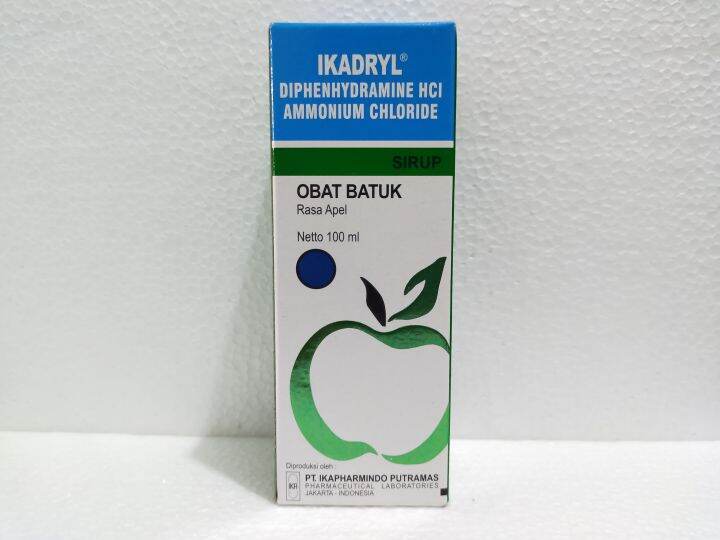 Ikadryl Obat Batuk Putih Rasa Apel 100 Ml | Lazada Indonesia