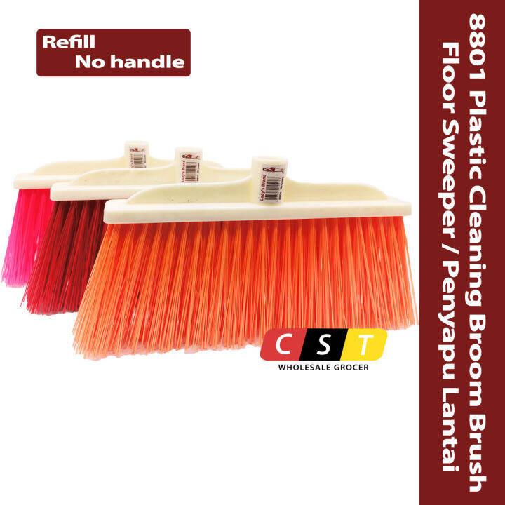 8801 Plastic Cleaning Broom Brush Floor Sweeper / Penyapu Lantai ...