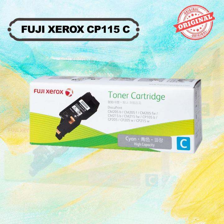 Fuji Xerox Genuine Original Toner - CP115 - CT202265 (Black, Cyan, Magenta, Yellow) - HIGH ...