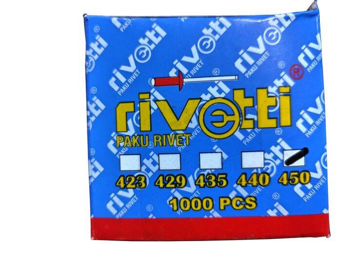 BjA - BLIND RIVET PAKU RIVET 450 (3.2MM X 12.7MM) 1000PCS/BOX RIVETTI ...