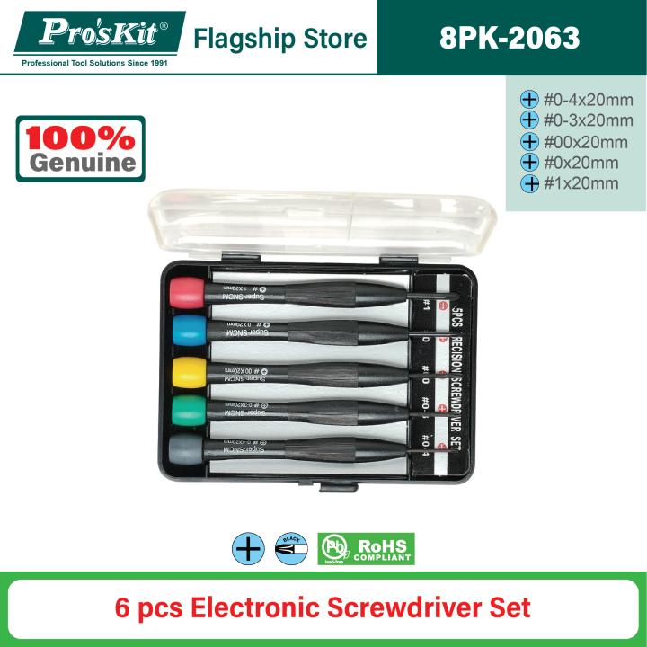 Pro'sKit 8PK-2063 5 pcs Precision Screwdriver Set | Lazada