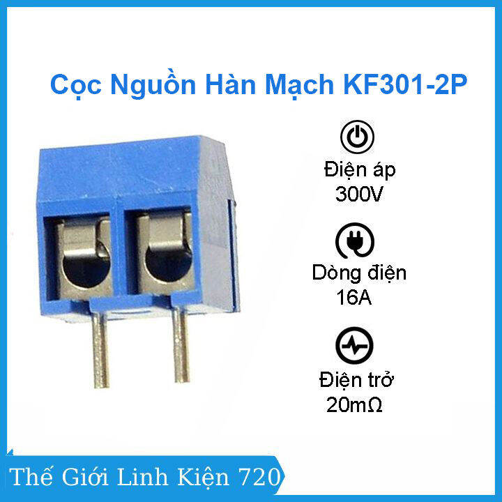 Combo 10 Cọc Nguồn Hàn Mạch KF301-2P 300V 15A Xanh Dương | Lazada.vn