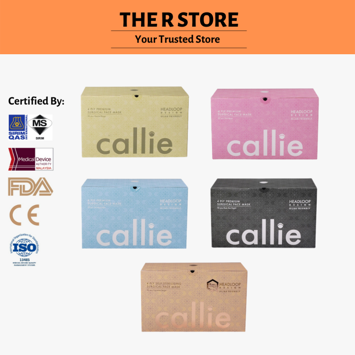 Callie 4 Ply Headloop Hijab Adult Face Mask | Lazada