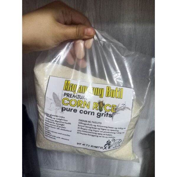 2 KG WHITE BIGAS NA MAIS CORN RICE PURE CORN GRITS | Lazada PH