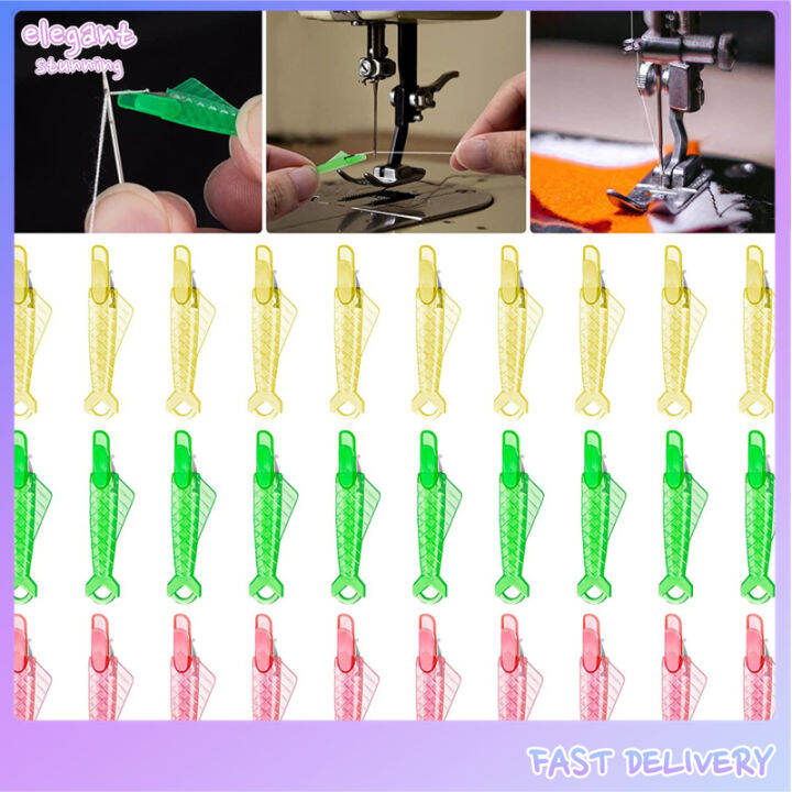 elegantstunning 1pc/30pcs Plastic Threader Fish Shape Sewing Machine ...