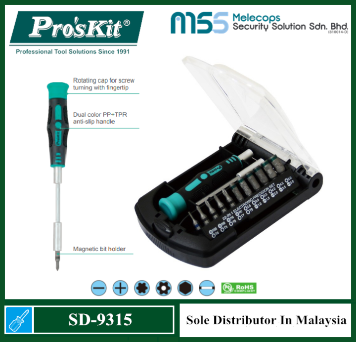 Pro'skit SD-9315 22 IN 1 Precision Screwdriver Set | Lazada