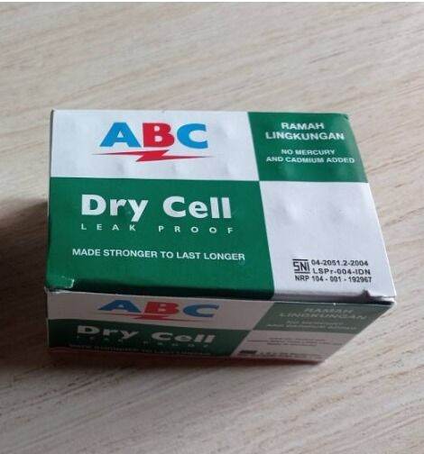 BATERAI ATAU BATU BATRE ABC HIJAU SIZE AA 1,5 V PER STRIP ISI 24PCS ...