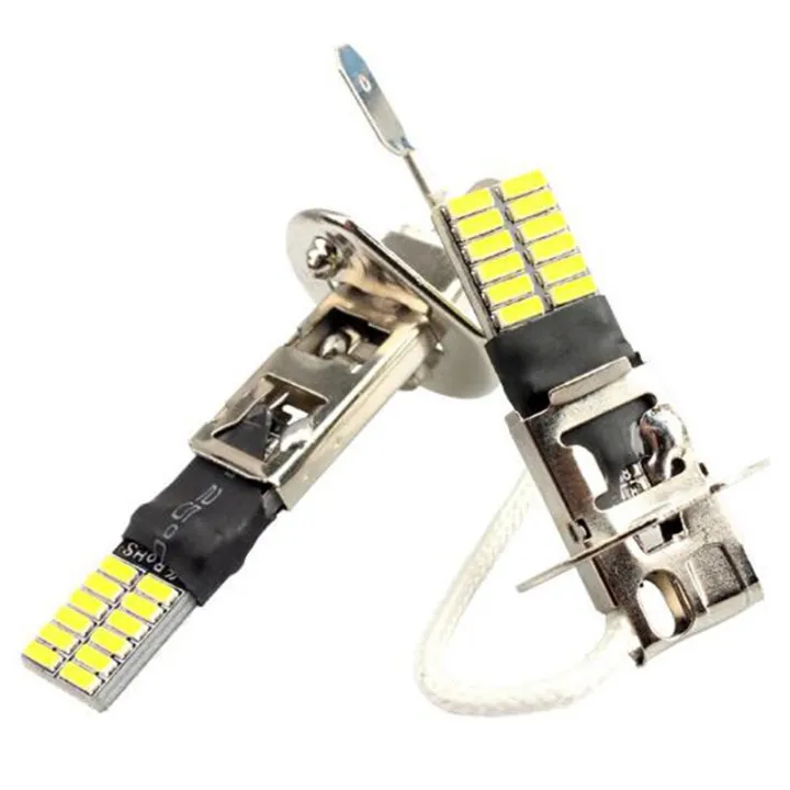 6500K HID Xenon สีขาว24-SMD H1 LED เปลี่ยนหลอดไฟหมอกขับรถ DRL | Lazada ...