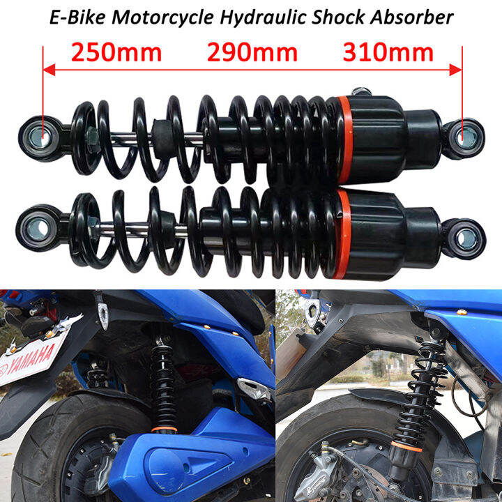 2PCS Universal 250mm 290mm 310mm E-Bike Motorcycle Rear Shock Hydraulic ...