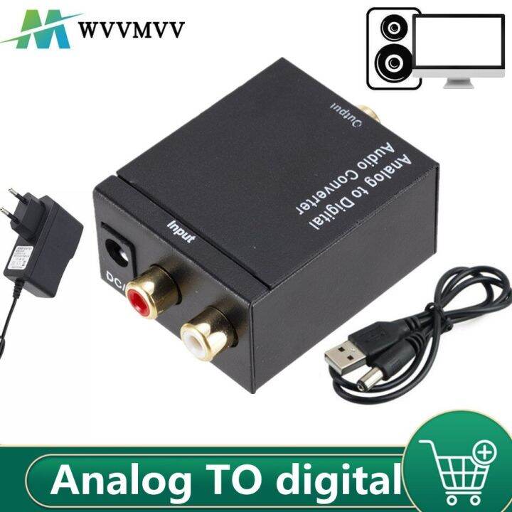 Latest Analog To Digital ADC Converter Optical Coax RCA Toslink Audio ...