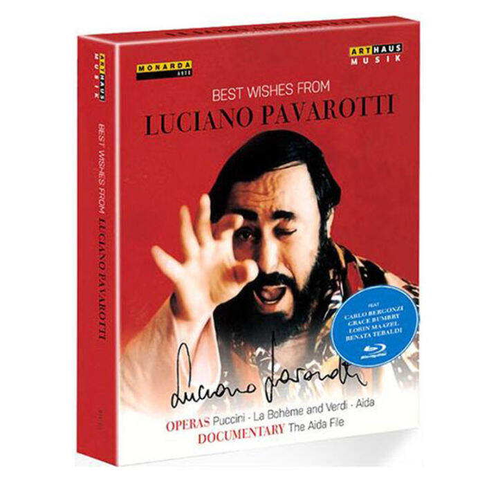 Pavarotti Verdi Opera / Aida Puccini opera / Bohemia 3 disc Blu ray 25g ...