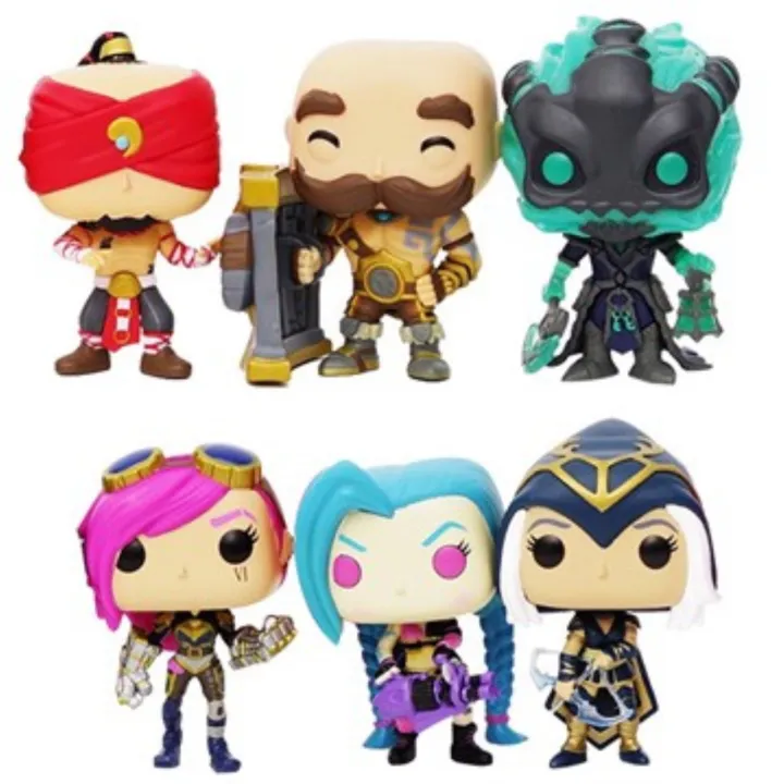 CANGPIN Funko Pop League of Legends LoL Jinx Ashe Vi Braum Thresh Pop ...