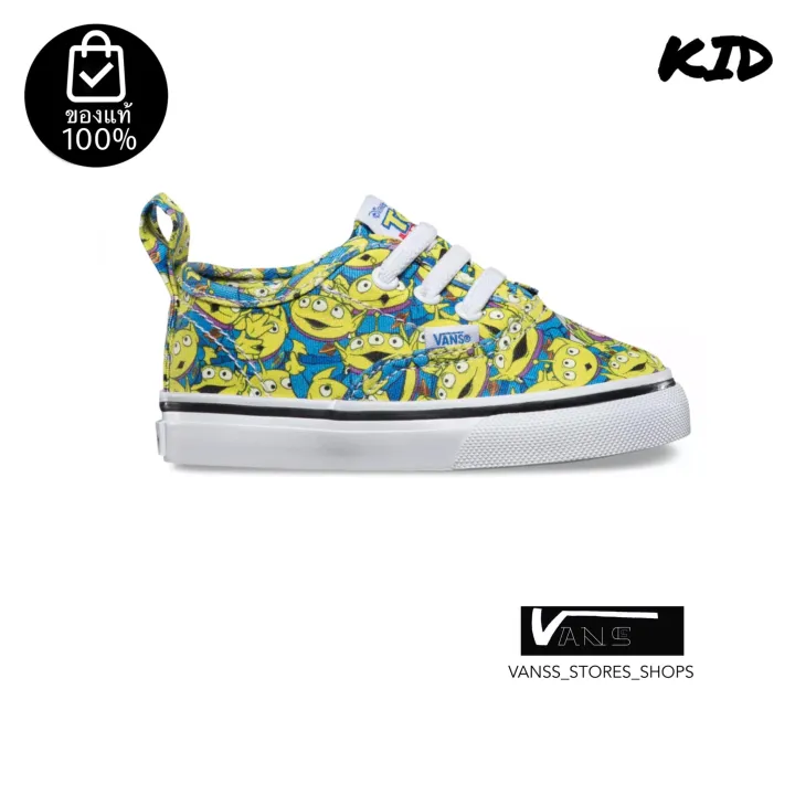 รองเท้าเด็กVANS AUTHENTIC V LACE X TOY STORY ALIEN TRUE WHITE TODDLER ...