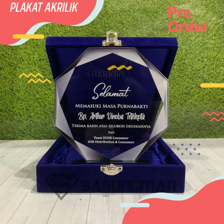 PLAKAT CUSTOM PREMIUM, Plakat Wisuda, Plakat Akrilik Piagam Penghargaan ...