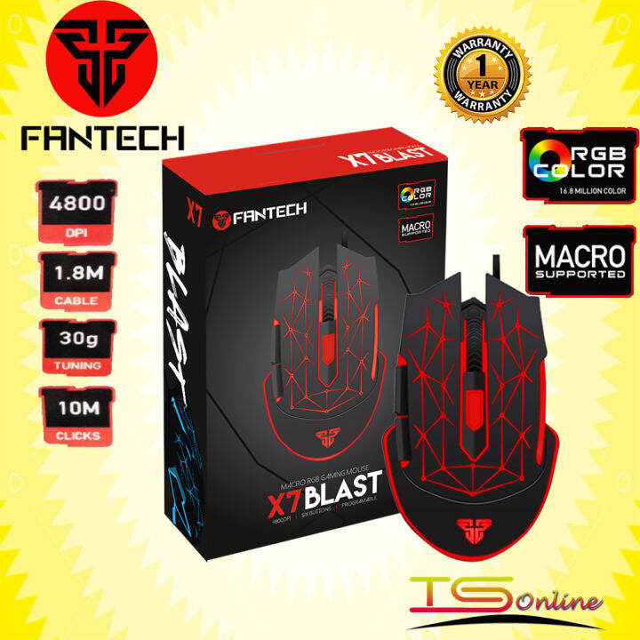 Fantech Blast X7 Macro RGB Gaming Mouse 4800 DPI | Lazada