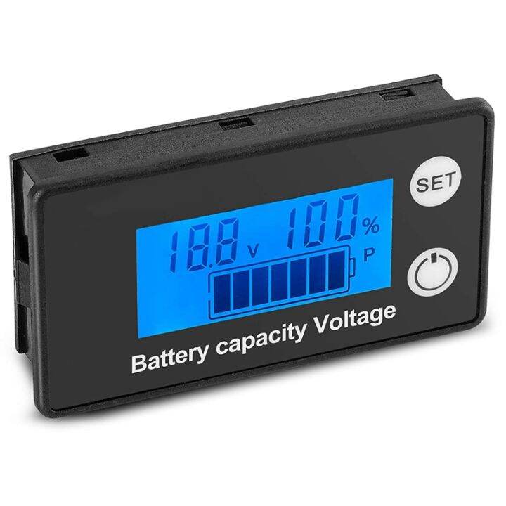DC 8V-100V Battery Capacity Monitor Gauge Voltage Meter Monitor with ...