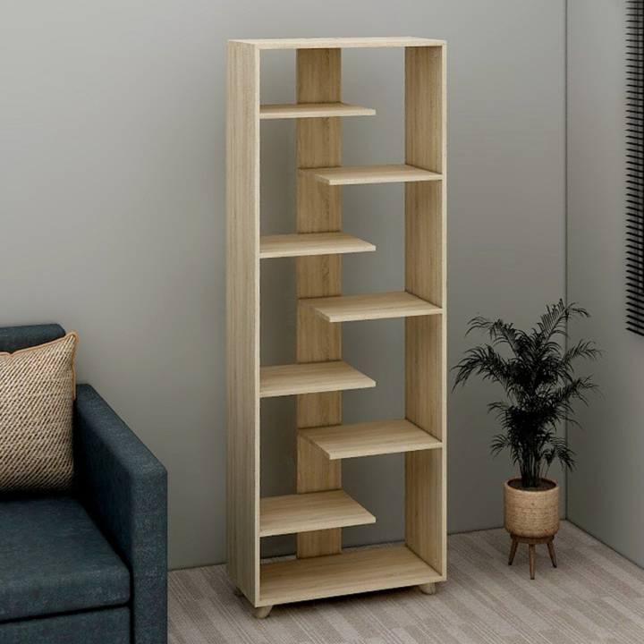 ALONZO Simple Modern Bookshelf Students Bookcase Office Cabinet Book ...