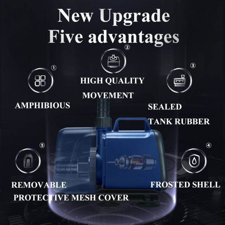 Yee Fish Tank ปั๊มจุ่มสะเทินน้ำสะเทินบกในครัวเรือน Ultra-Quiet High ...