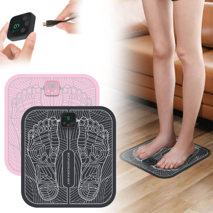 EMS Foot Massager Mat Leg SPA Reshaping Blood Muscle Circulation Pain ...
