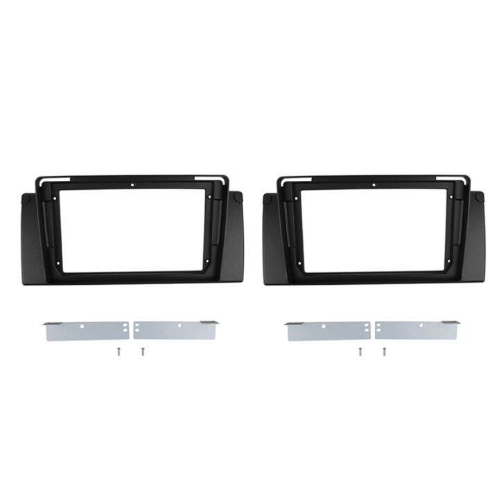 2X 2 Din Car Radio Fascia for X5 E53 99-06 DVD Stereo Frame Plate ...