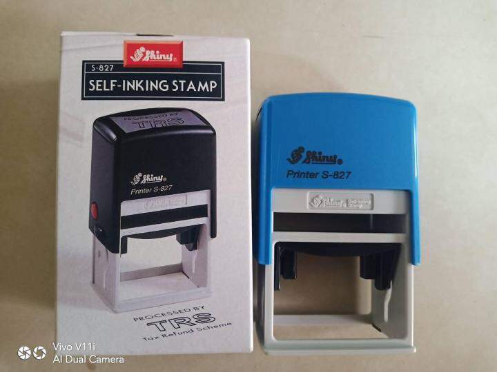 ตรายาง หมึกในตัว สั่งทำ ตรายางหมึกในตัว ตรายางสั่งทำ Shiny รุ่น S-827 ...