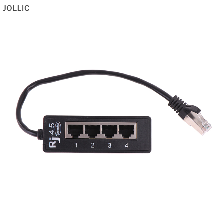 Jollic Ethernet Adapter Lan Cable Extender Splitter for Internet ...